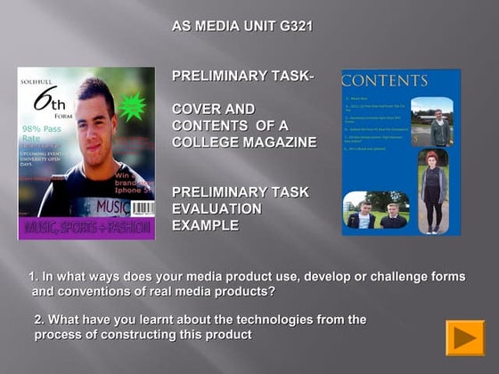 Preliminary evaluation example_ppt | PPT