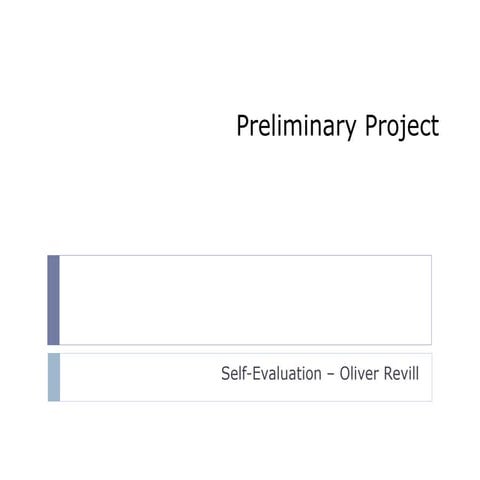 Preliminary Project | PPTX
