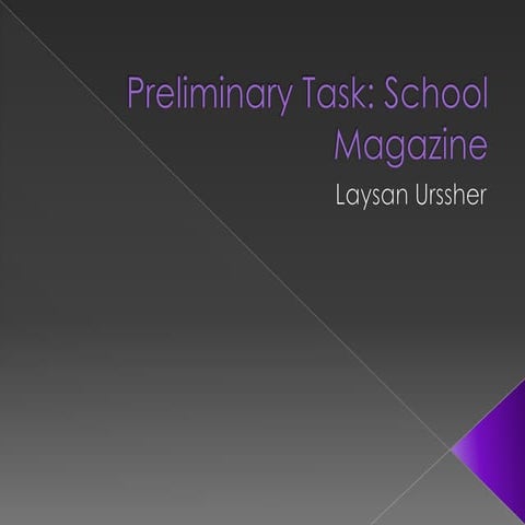 Preliminary task | PPT