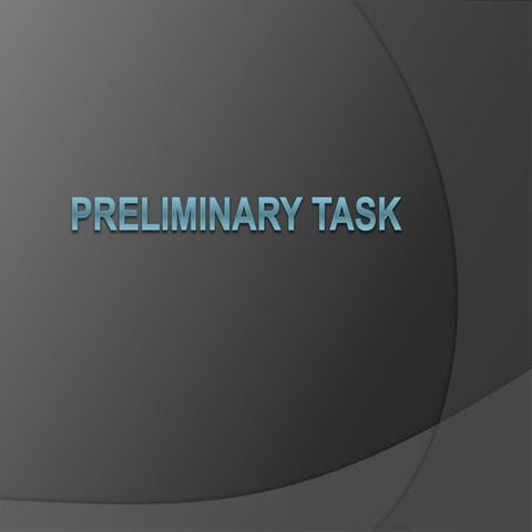 Preliminary task | PPT