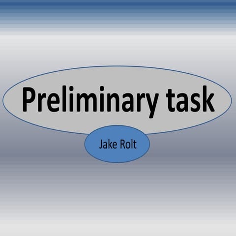Preliminary task | PPTX