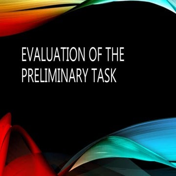 Preliminary task | PPTX