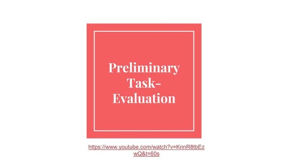 Its good to talk evaluation | PPT