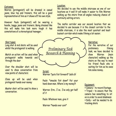 Preliminary task research and planning | PPTX