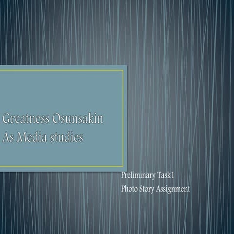 Preliminary Task 1 Pptx