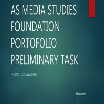 Preliminary task1 | PPTX