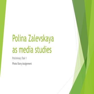 Preliminary task 1 | PPTX