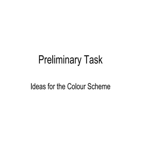 Preliminary task colours | PPT | Graphics Software | Computer Software and Applications