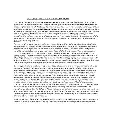 Preliminary task evaluation | PDF