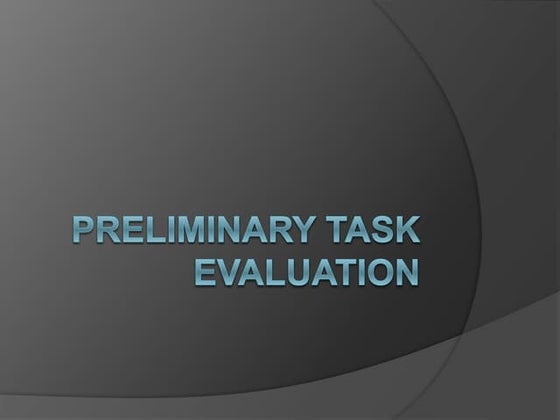 Evaluation powerpoint | PPTX | Video Production | Content Production