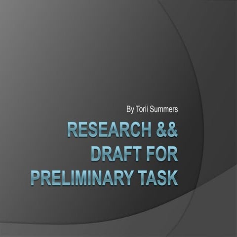 My Preliminary Task x | PPTX | Desktop Publishing | Computer Software and Applications
