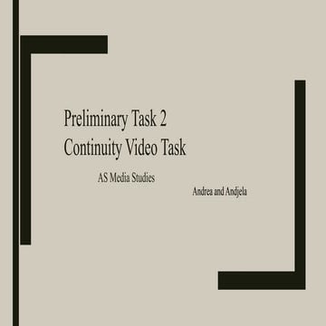 Preliminary Task | PPT