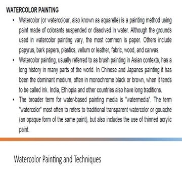 Prelim Lec #2 - Watercolor Painting and Techniques.pptx