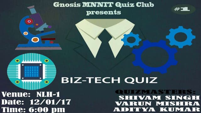 Nit Allahabad Biz Tech Quiz Prelims Ppt