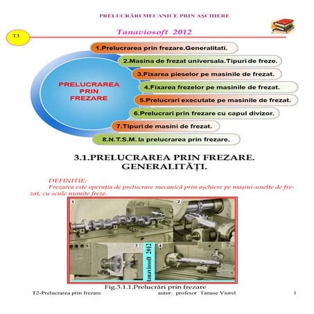 Prelucrarea-prin-frezare | PDF