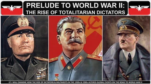 The Rise of Political Dictators During World War 2 | PDF