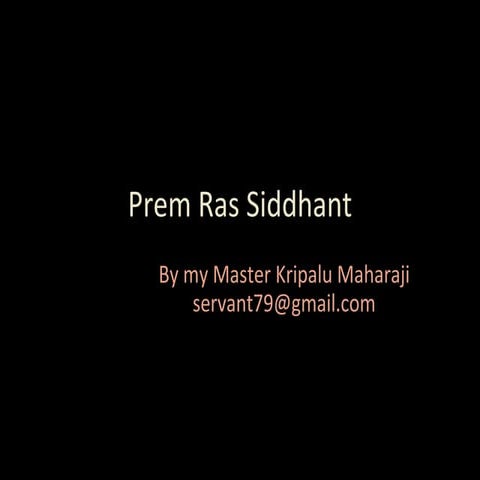 Prem Ras Siddhant | PPT
