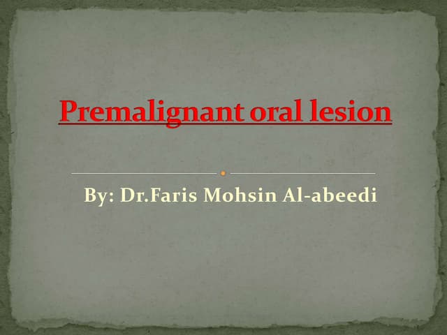 Odontoma (Doctor Faris Alabeedi MSc, MMedSc, PgDip, BDS.) | PPTX