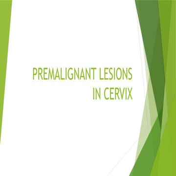 Premalignant lesions in cervix and its management.pptx