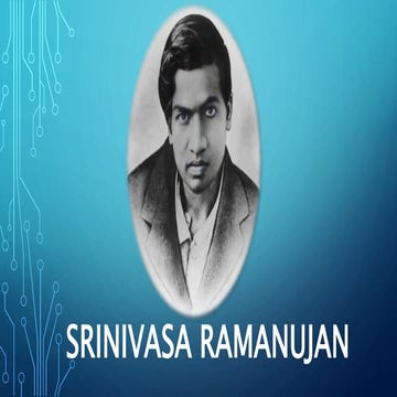 PPT ON Srinivasa ramanujan | PPTX