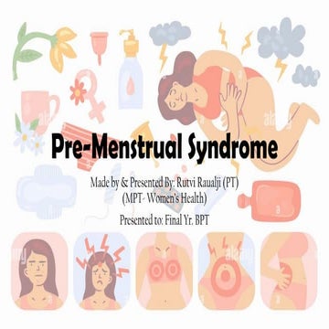 Premenstrual Tension Syndrome Premenstrual Syndrome And Premenstrual