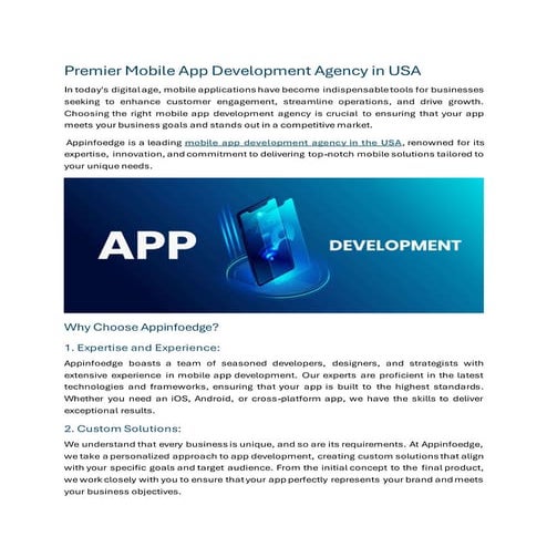 Premier Mobile App Development Agency in USA.pdf