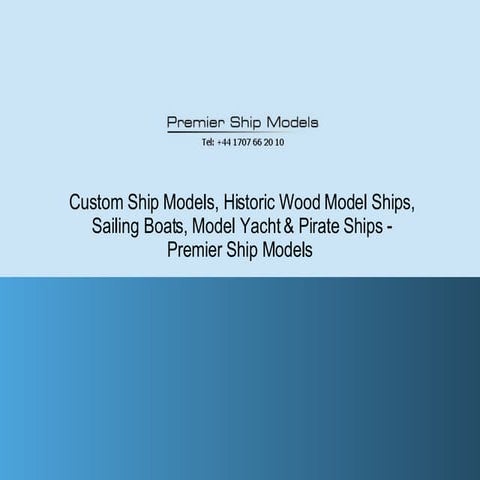 A great hobby is achieved by model ship building | PPT