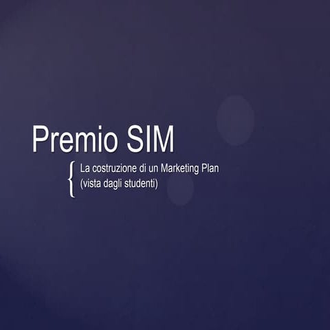 Premio sim - Product Development | PPT