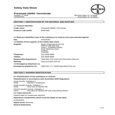 Premise 200SC SDS.pdf