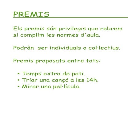 Premis i conseqüències | ODT