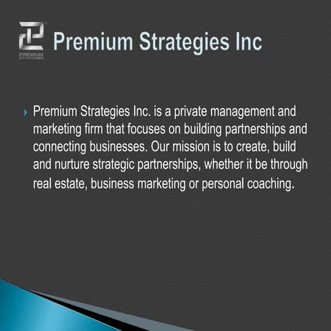 Premium Strategies Inc | PPTX | Marketing and Advertising | Business