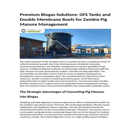Advanced Biogas Solutions-GFS Tanks and Double Membrane Roofs for ...