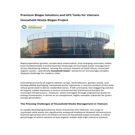 Premium Anaerobic Solutions and GFS Tanks for Philippines Household ...