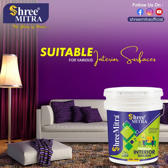Shree Mitra Premium interior Emulsion | Shree Mitra Paints | PDF | Painting | Arts and Crafts