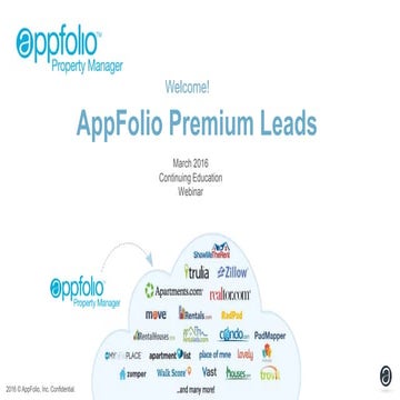 Maximizing AppFolio Premium Leads/Marketing Features | PPTX