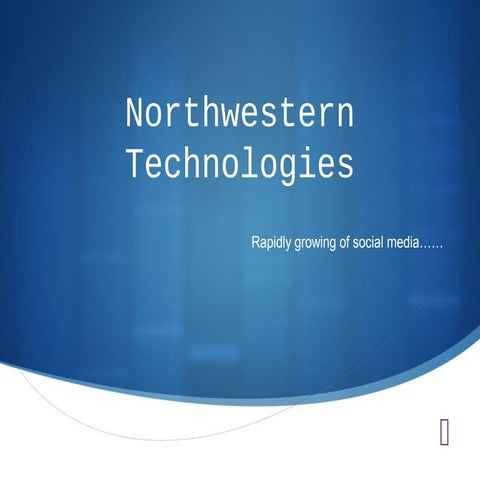 Slide show NW technologies | PPT