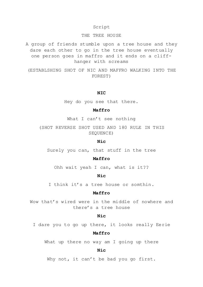 Prem script the tree house