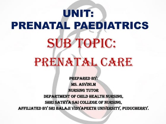 Antenatal intranatal and post natal services | PPTX