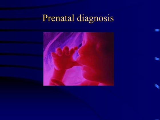 Prenatal diagnosis | PPT
