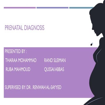 Prenatal diagnosis test | PDF