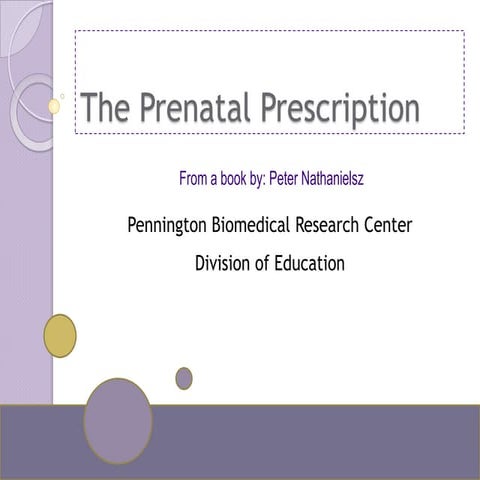 Prenatal prescription | PPT