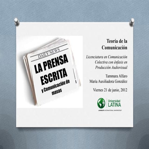 Prensa escrita | PPTX