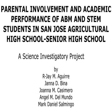 Prental Involvement and Academic Performance of ABM and STEM (PR2).pptx