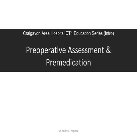 Preoperative Assessment (Intro) | PPT