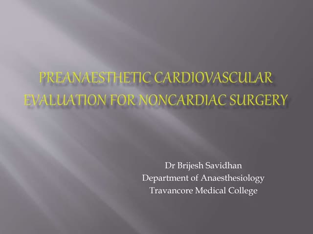 Myocardial injury after non cardiac surgery (MINS.pptx | Heart and Cardiovascular Diseases ...