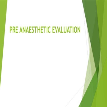 Pre operative Assesment PPT.pptx, Anesthesia | PPTX