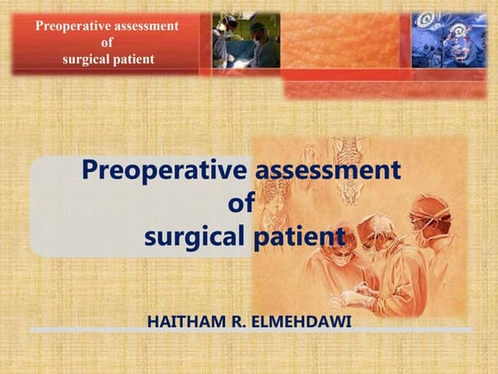 Pre operative checklist | PPT