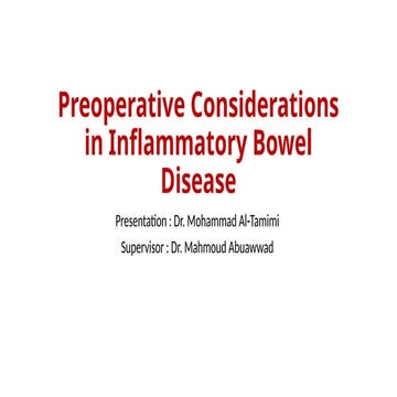 Preoperative Considerations in Inflammatory Bowel Disease.pptx