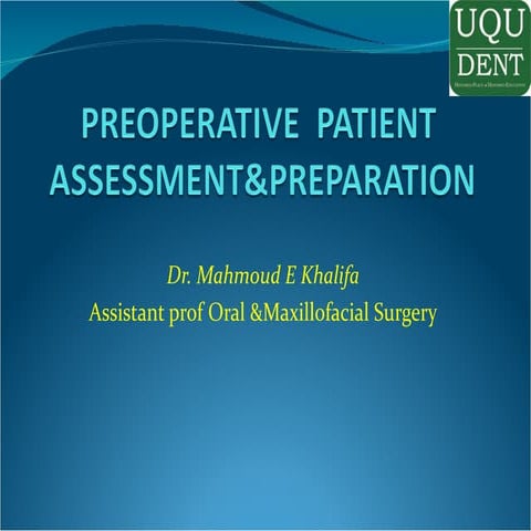 Preoperative Surgical Preparation | PPT