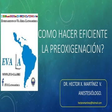 TIPOS DE PREOXIGENACIÓN DURANTE LA INDUCCION ANESTESICA | PDF